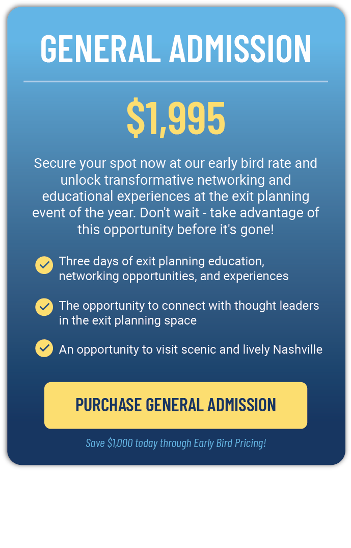 The 2026 Exit Planning Summit | Exit Planning Summit